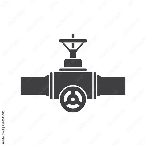 Gas Pipeline Vector Icon Tube Flat Sign Design Piping Icon Pipeline Symbol Pictogram UX UI