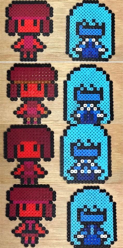 Ruby And Sapphire Perler Bead Sprites Magnet Optional Etsy