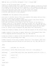 Array Initialization And Swapping Operations In Assembly Program