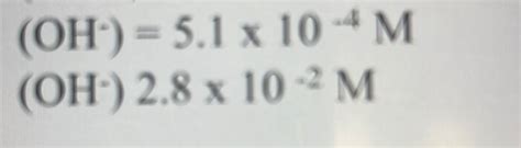 Solved Calculate OH In Each Aqueous Solution At Chegg Com