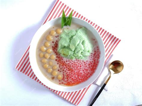 Premium Photo Bubur Sumsum Biji Salak Or Candil Is Indonesia Rice Flour Porridge With Soft And