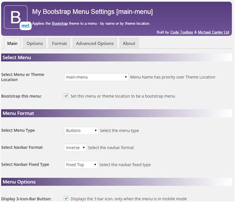 My Bootstrap Menu Para Wordpress Descargar