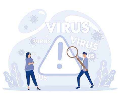 Premium Vector Computer Virus Concept Scam Alert Spam Malicious
