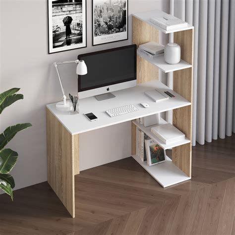 Компютерний стіл Vays письмовий стелаж з полицями справа M 17 продаж ціна у Білій Церкві
