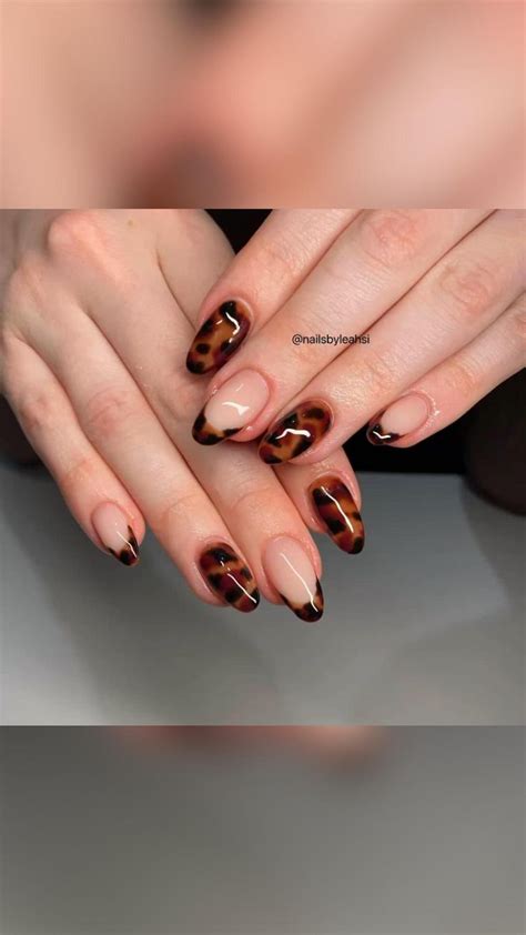 Turtle Shell Nail Design Turtle Nails Brown Nails Leopard Nails