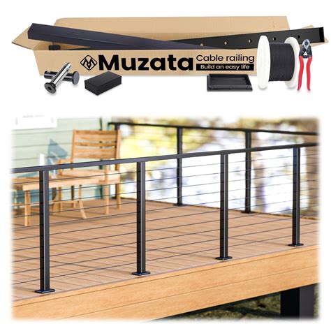 Custom Design Muzata Cable Railing System Diy Personalized Project