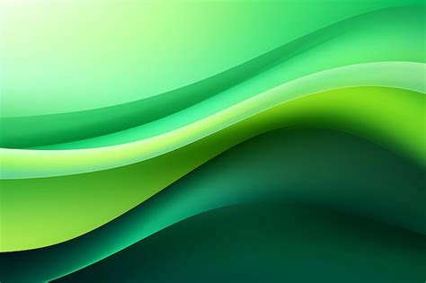 Background Gradient Design Wave Green Modern Abstract Premium Ai Generated Image