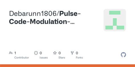 Github Debarunn1806 Pulse Code Modulation Demodulation
