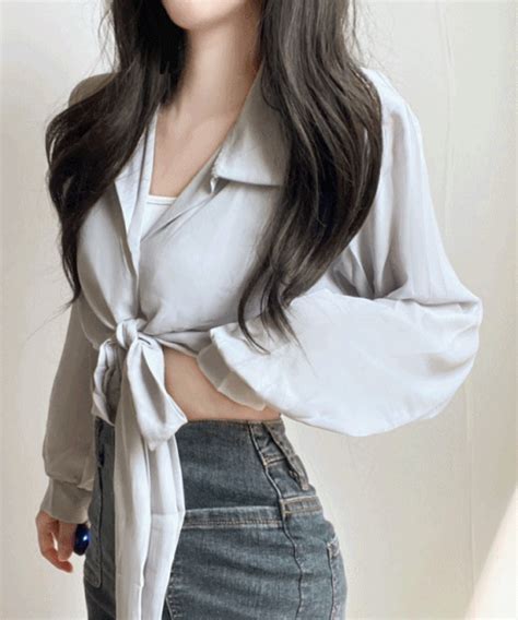 [세트가] 시스루셔츠 나시탑 세트 썸머데일리 리본스트랩 크롭 세트 에이블리