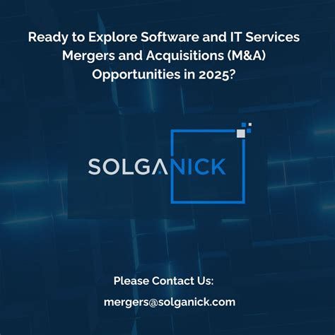 Solganick On Linkedin Softwaremergers Itconsultingmergers Cloudmergers Datamergers