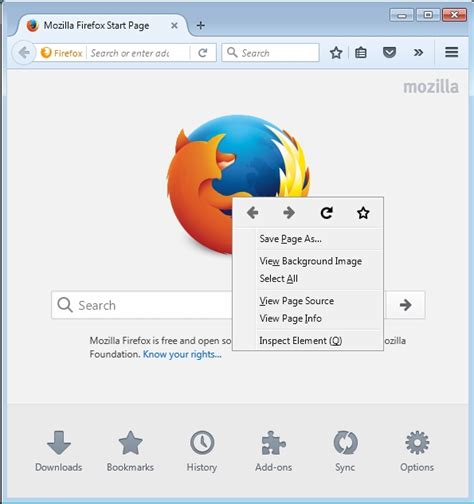 Firefox Menu Button Missing