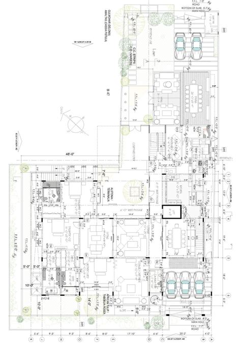Floor Plan For A Modern Multi Level Building