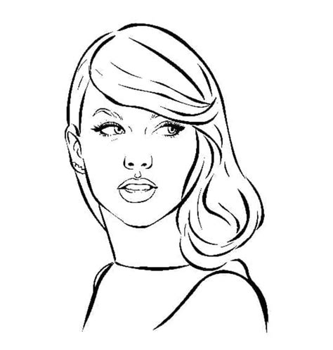 Printable Travis Kelce And Taylor Swift Image Coloring Page Free