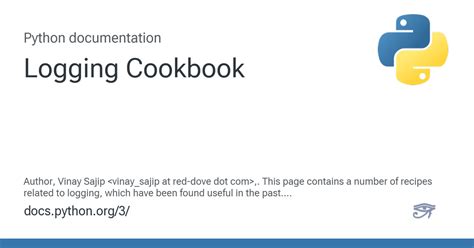 Logging Cookbook — Python 3135 Documentation