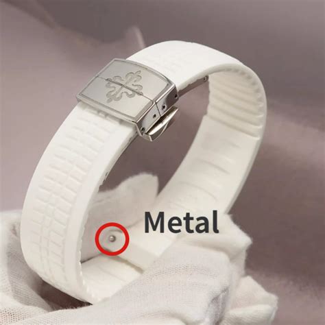 21 มมสายนาฬิกาซิลิโคนสําหรับ Patek 5164a 5167a Aquanaut Philippe สาย