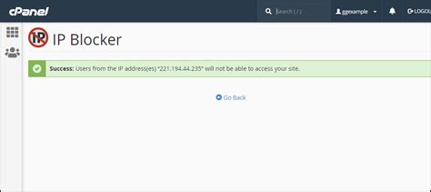 CPanel IP Blocker Tool