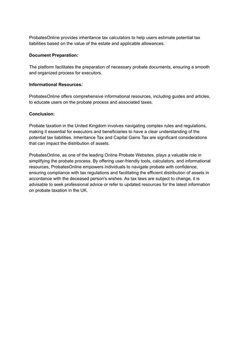 Ppt Understanding Probate Taxation In The United Kingdom A