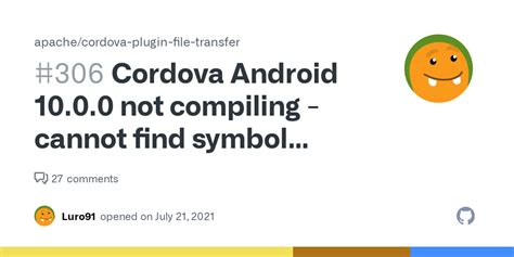 cordova android 10 0 0 not compiling cannot find symbol import org