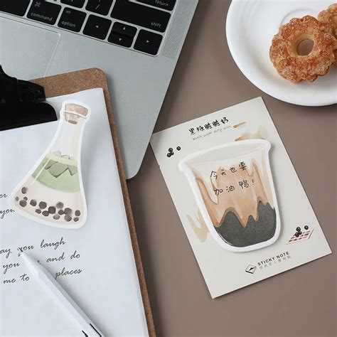 30 листов коврик Горячий холат милый напиток Блокнот N раз липкая закладка для заметок офисная