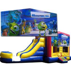 Monsters Inc Bounce Slide Combo Wet Or Dry