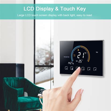 Programmable Room Thermostat With Backlit Lcd Touc Vicedeal