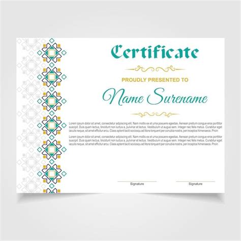 Certificate Design Template