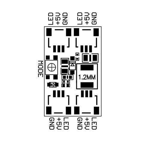 PCS WS LED Strip Light S Color Switchable With LED Controller Board For RC Drone