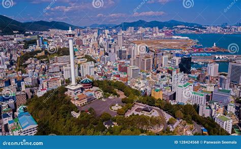 Busan City Skyline View At Haeundae District Gwangalli Beach Yacht