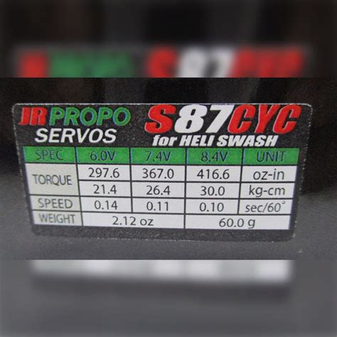 S CYC For Heli Swash Jr Propo Europe