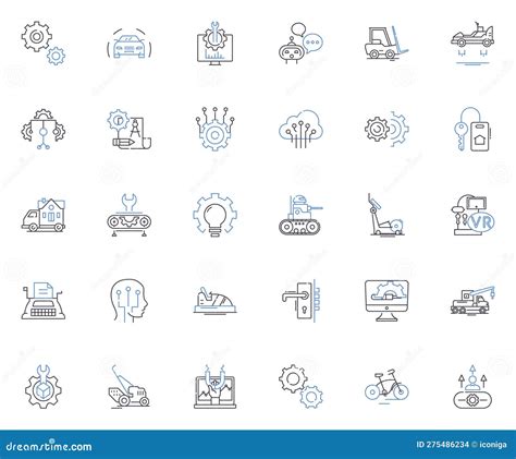 Movement Line Icons Collection Motion Mobility Action Gestures Locomotion Rhythm Flow