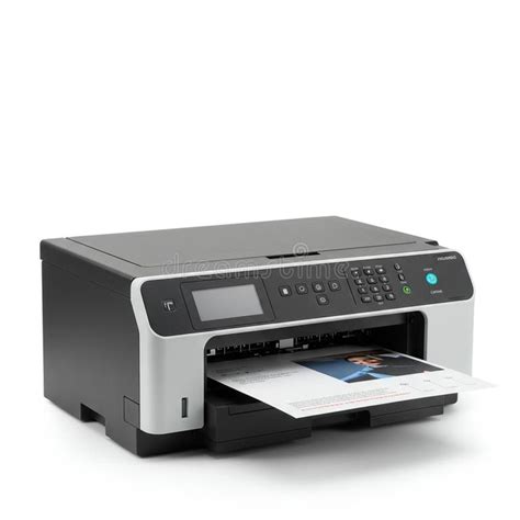 A Multifunctional Printer With A Modern Design Featuring A Digital