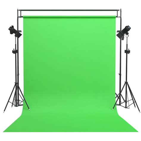 Green Screen Background With Lighting Equipment 54845023 Png