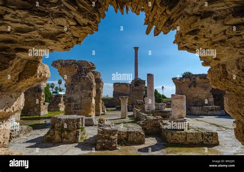 Archaeological Site Of Carthage The Baths Of Antoninus Or Baths Of