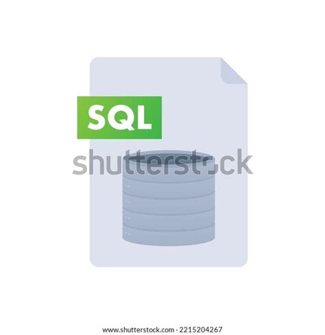 Sql Structured Query Language Icon Label Stock Vector Royalty Free 2215204267 Shutterstock