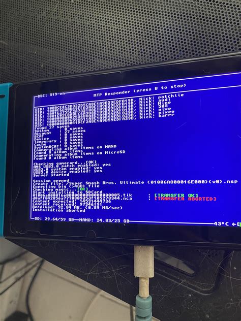 dbi mtp responder error transfer aborted while installing r