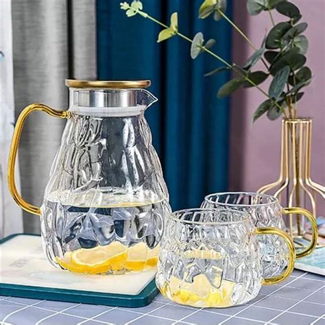 زیبایی در عین سادگی پارچ آب شیشه ای مدرن، نقطه عطف میز پذیرایی ماگرتا