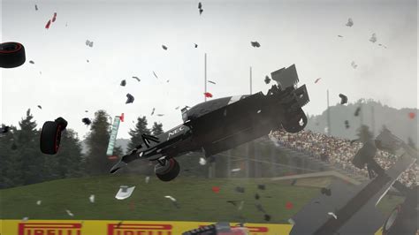 F1 Game Crash Compilation 2014 Realistic Damage Mod HD YouTube