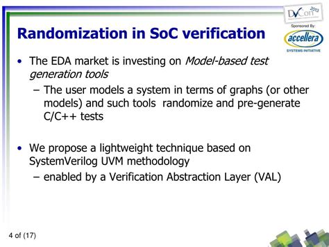 Ppt Bringing Constrained Random Into Soc Sw Driven Verification