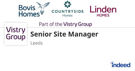 Senior Site Manager Leeds Ls15 8zb
