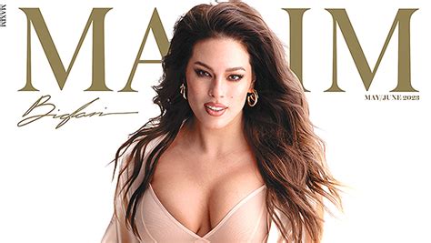 Ashley Grahams Lingerie On Maxim Hot 100 Cover Photos Hollywood Life