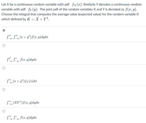 Solved Let X Be A Continuous Random Variable With Pdf Fxx