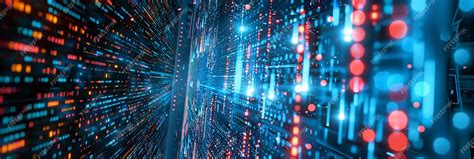 data flow abstract visualization premium ai generated image