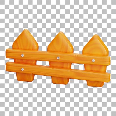Premium Psd 3d Fence Illustration