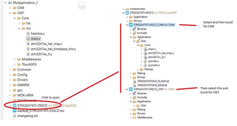 touchgfx build project issue stmicroelectronics community