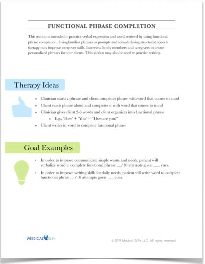 Confrontational Naming Medical Slps