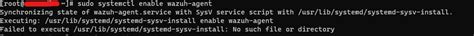 wazuh agent linux install can t systemctl enable · issue 2170 · wazuh