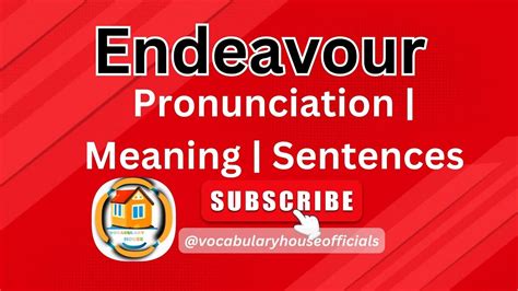Endeavour Pronunciation # #howtopronounce #learnenglish - YouTube