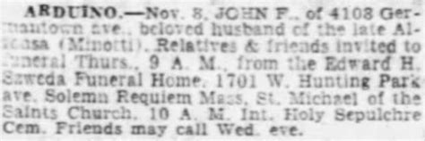 Giovanni F “john” Arduino 1885 1954 Find A Grave Memorial