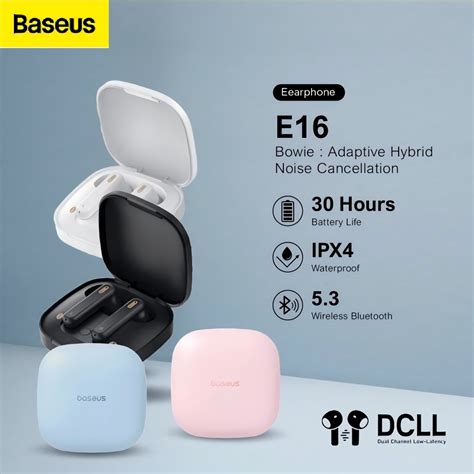 Baseus E16 หูฟังบลูทูธไร้สาย Tws 53 พร้อมแบตเตอรี่ Ipx4 กันน้ํา 30