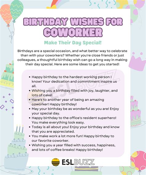 Happy Birthday Wishes For Friend From Work